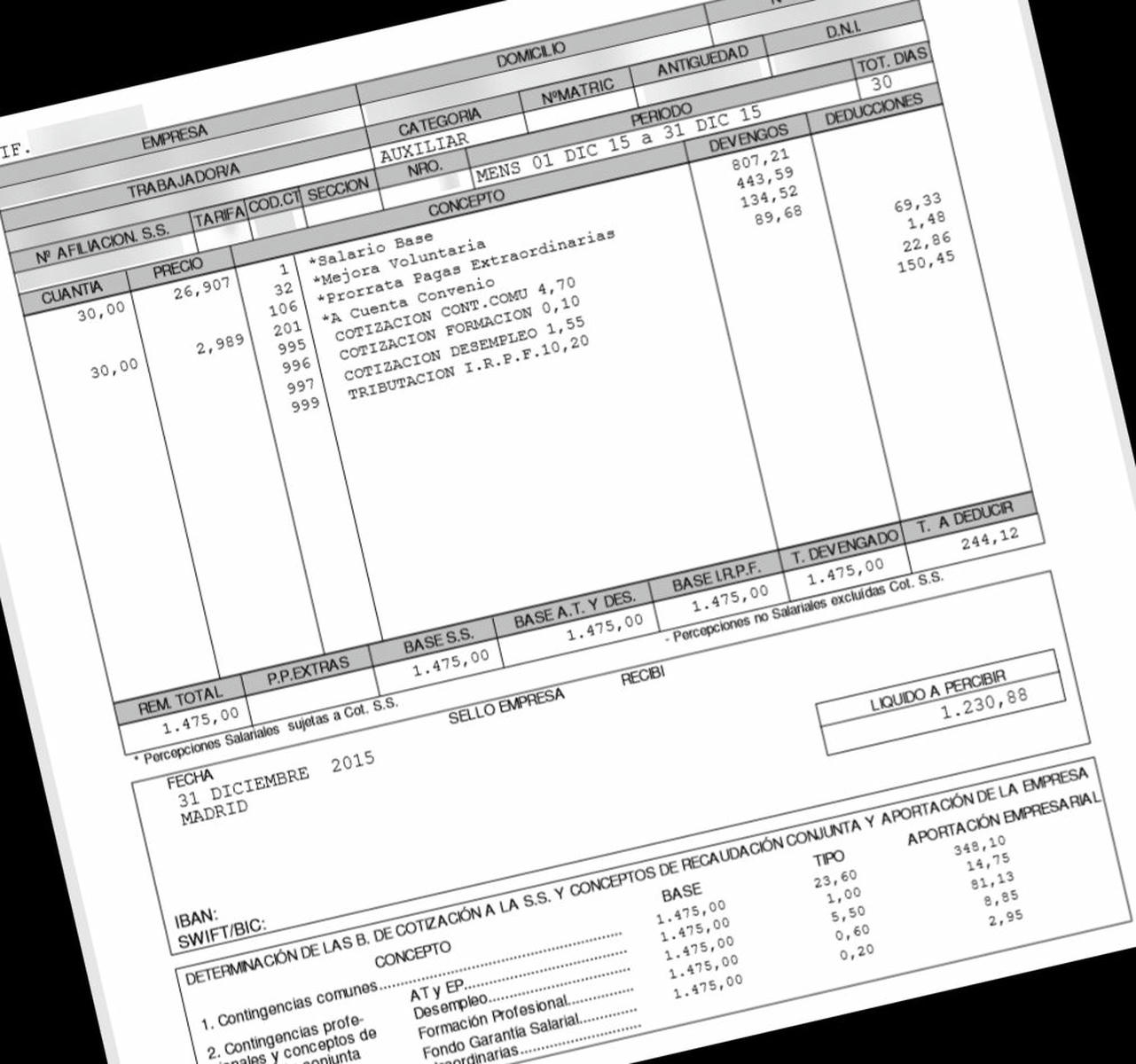 La nómina tendrá una nueva deducción desde enero de 2026 y bajará algunos euros lo que cobras